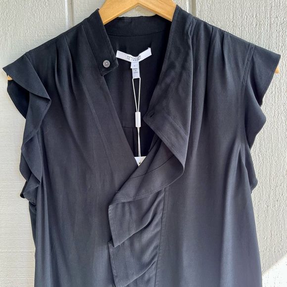 10 Crosby Derek Lam | Tops | Crosby Derek Lam 295 Button Front Draped ...